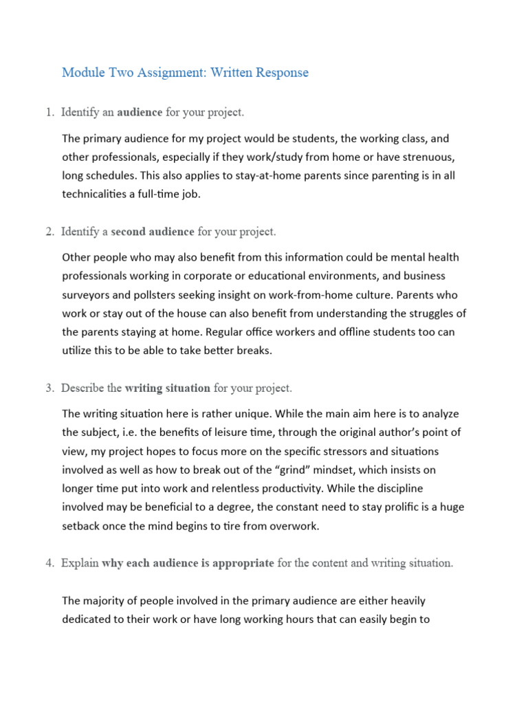 Audience Analysis for Project Response | PDF | Mindset | Social Psychology