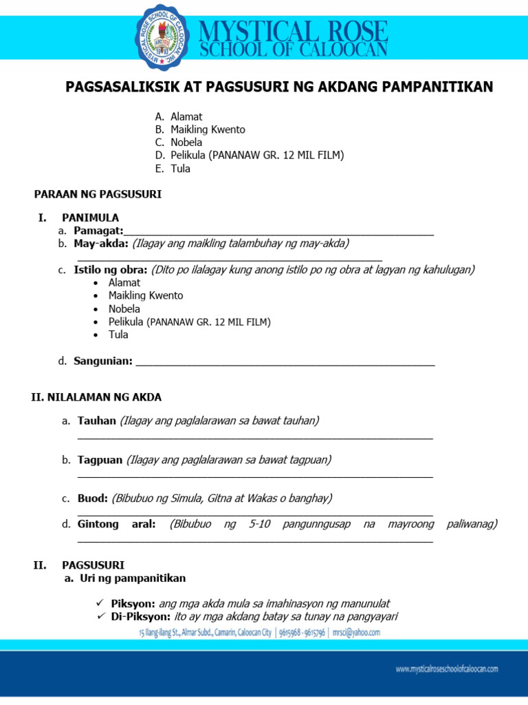 PAGBASA BIG TASK 2024 Format 1 | PDF