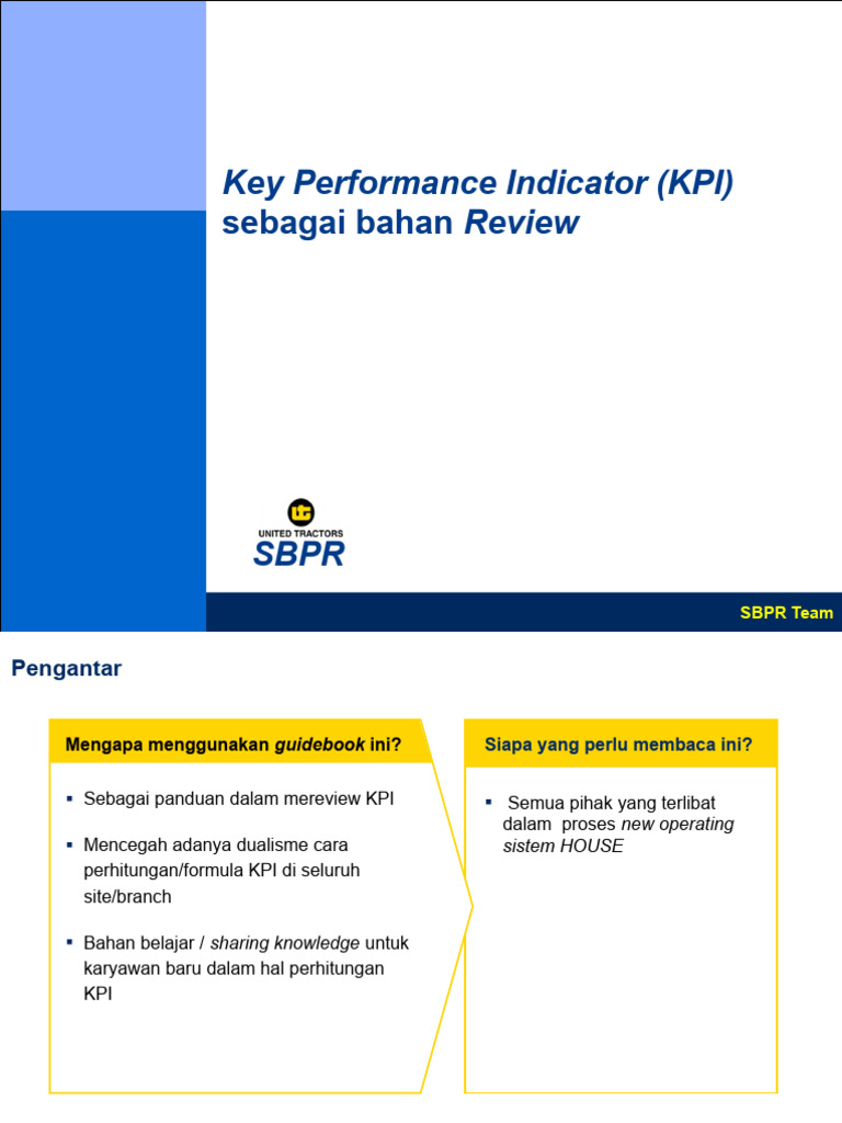KPI CALCULATION GUIDANCE - v2 | PDF | Teknologi & Rekayasa
