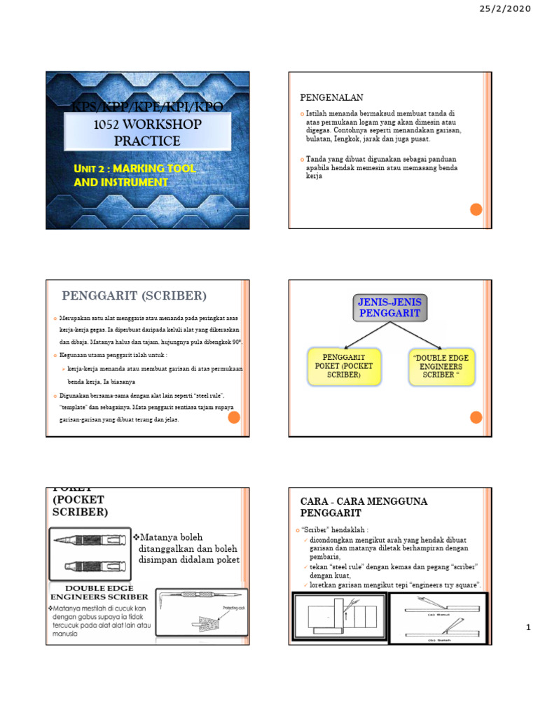Chapter 2 Marking Tools and Instrument | PDF