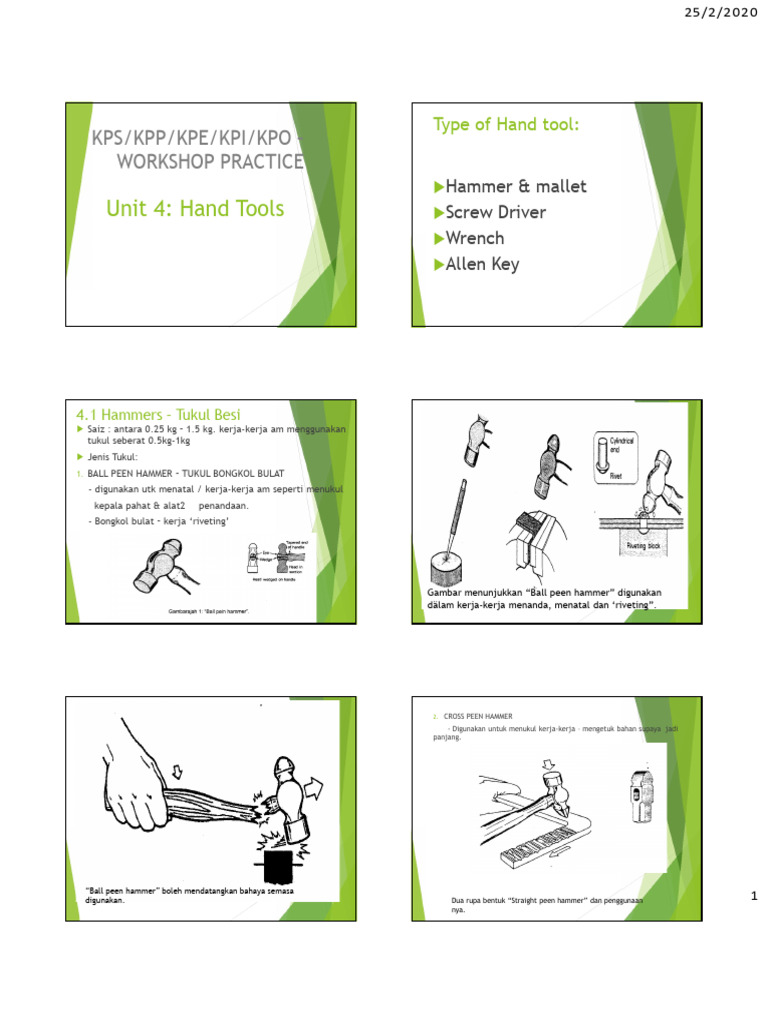 Chapter 4 Hand Tools | PDF