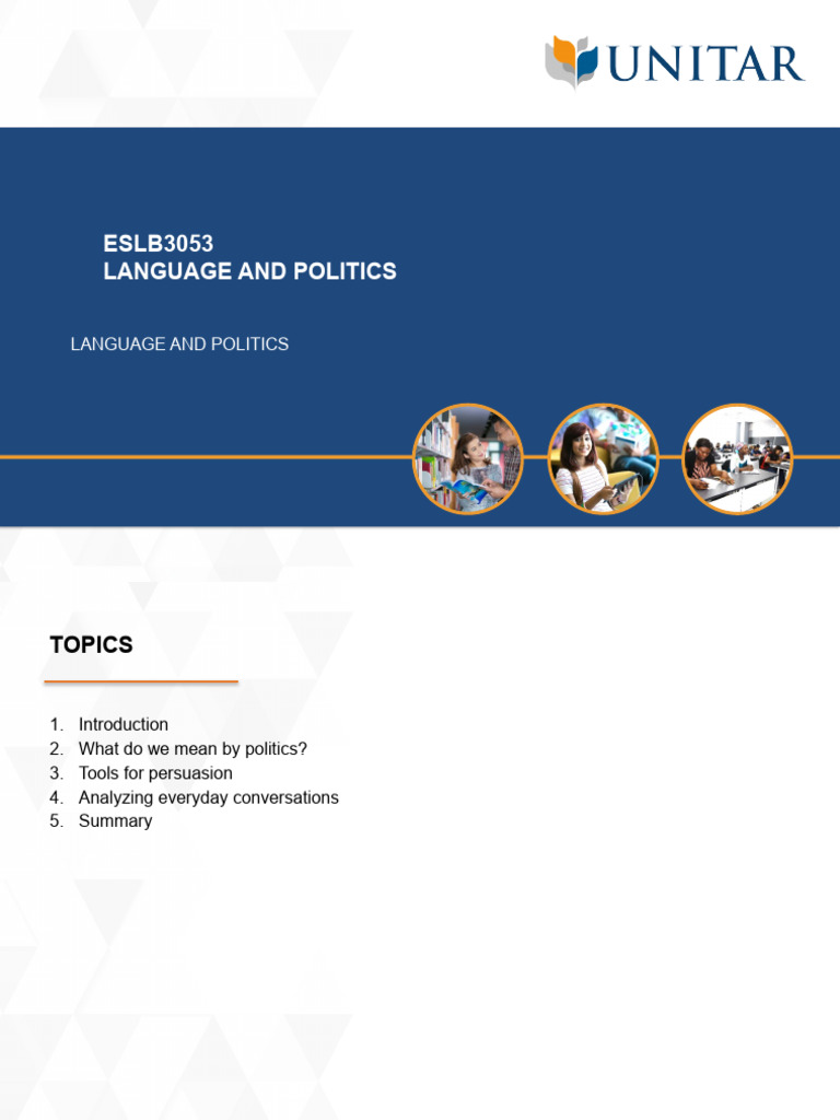 Lecture 2 - Language and Politics (New) | PDF | Rhetoric | Persuasion