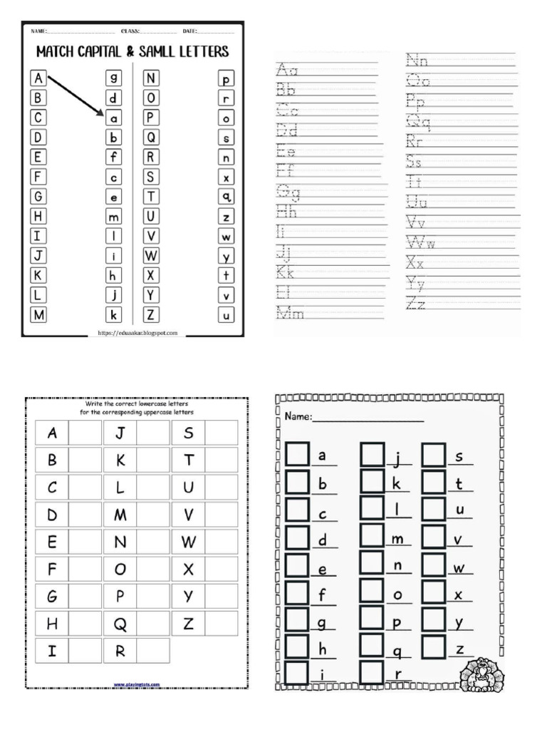 A-Z Alphabet Worksheet | PDF