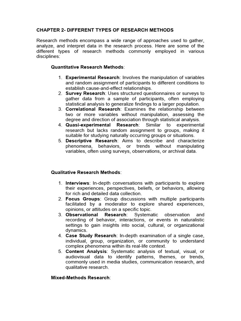 Educ. 210 Chapter 2 Types of Research in Education | Download Free PDF | Statistics ...