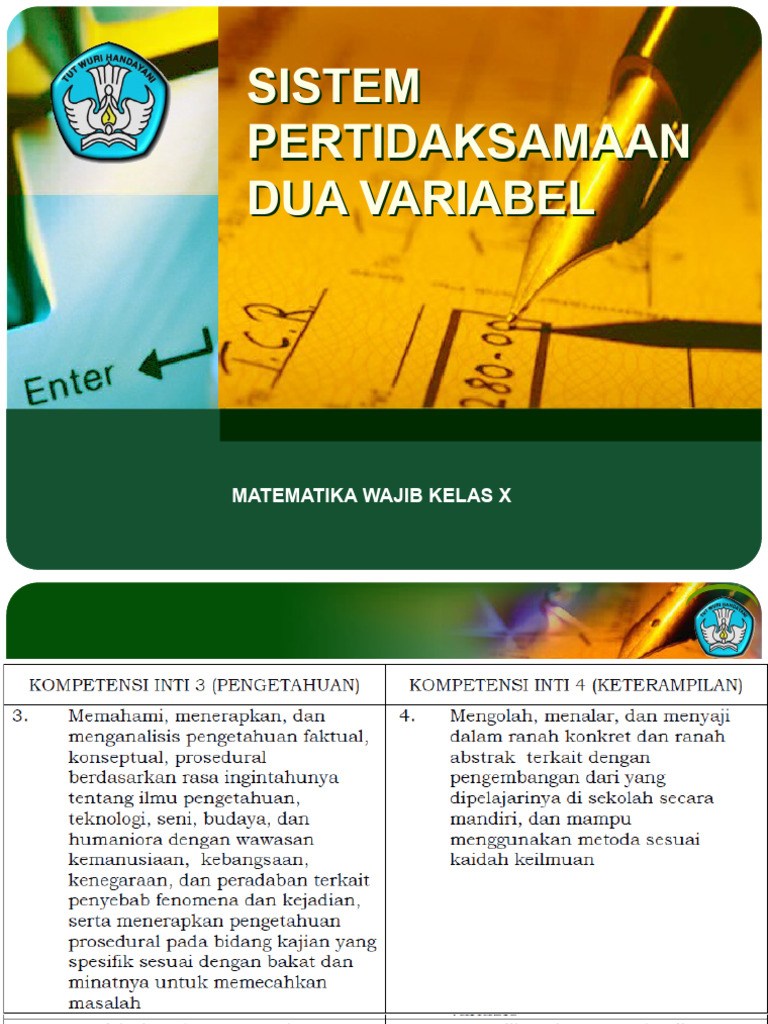 KD 3.4 Pertidaksamaan Dua Variabel | PDF | Komputer
