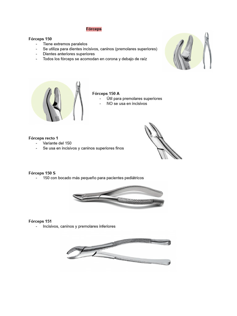 Fórceps Fórceps 150 | PDF