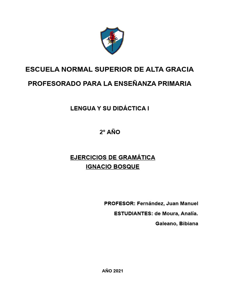 Lengua y Su Didáctica I. Ignacio Bosque | PDF | Enseñando | Gramática