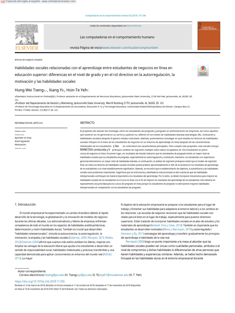 Articulo1 en Es | PDF | Aprendizaje | Plan de estudios