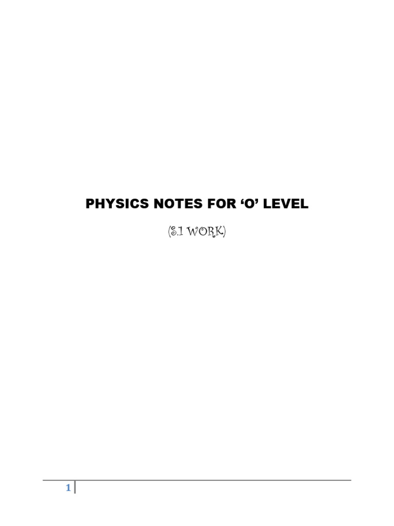 S1 S.1 Phys From Jico | PDF | Density | Force