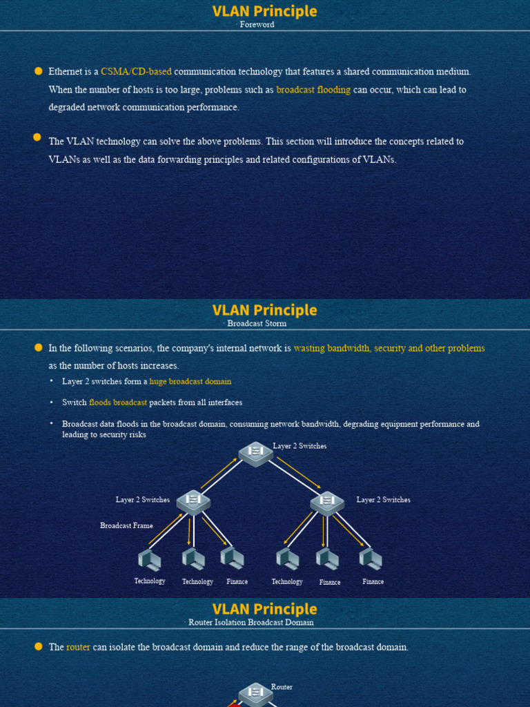 2 3 1.VLAN Principle | PDF | Network Switch | Computer Network
