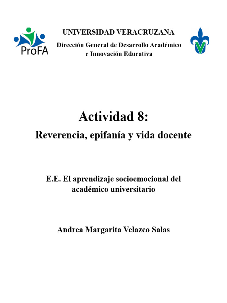 Act8 VelazcoAndrea | PDF | Enseñando | Aprendizaje