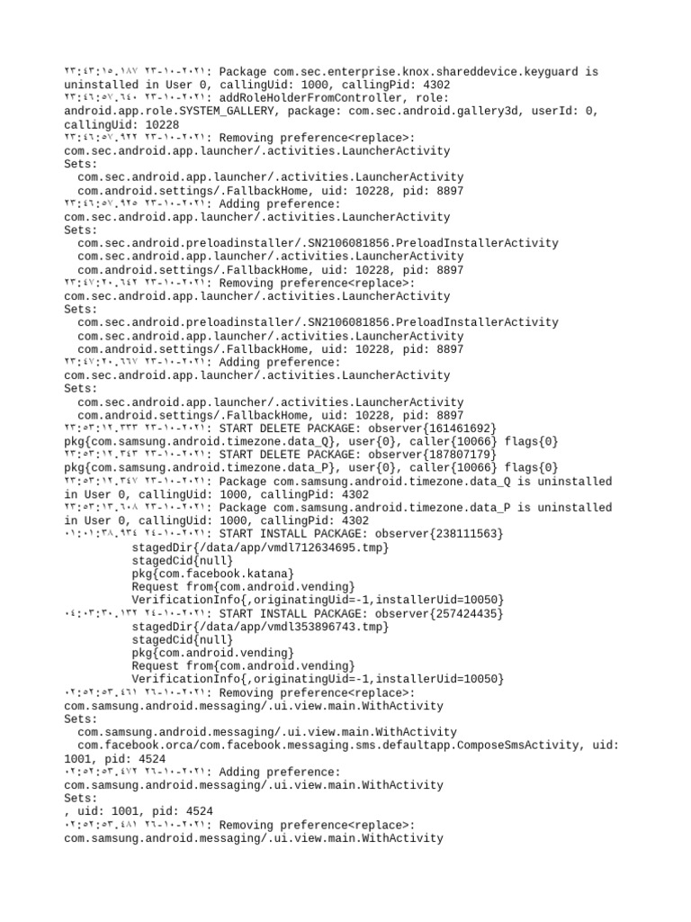 Package Installation and Removal Logs | PDF | Software | System Software