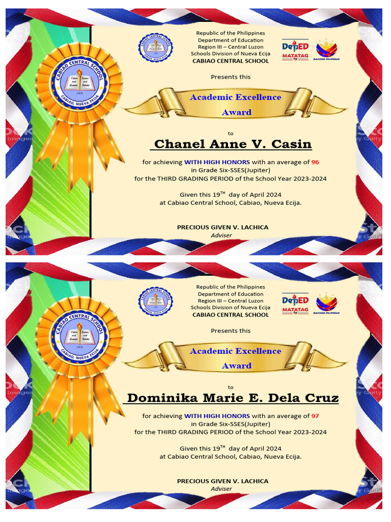 CERTIFICATE-OF-RECOGNITION-HONORS-2 | PDF