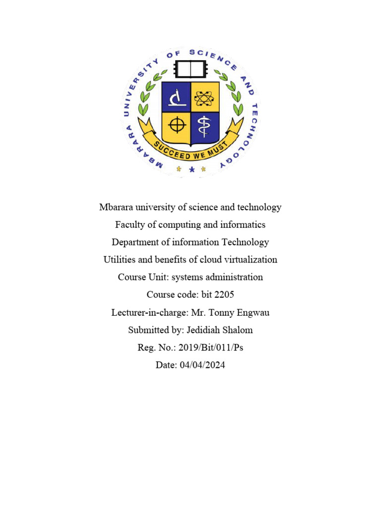 Cloud Virtualization System Administration Pdf Cloud Computing Virtualization 