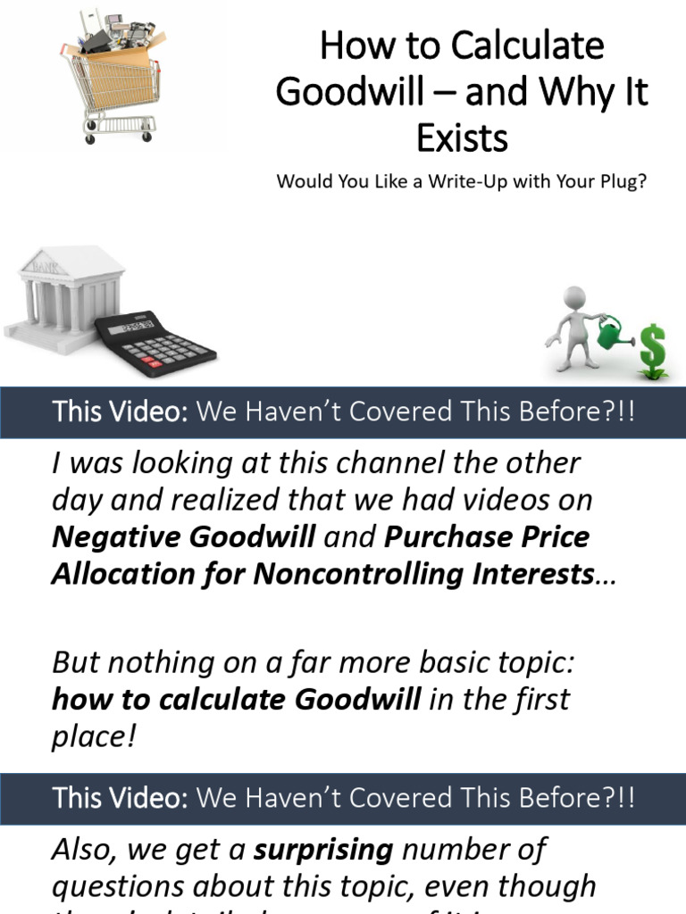 108 14 How To Calculate Goodwill Slides | PDF | Goodwill (Accounting ...