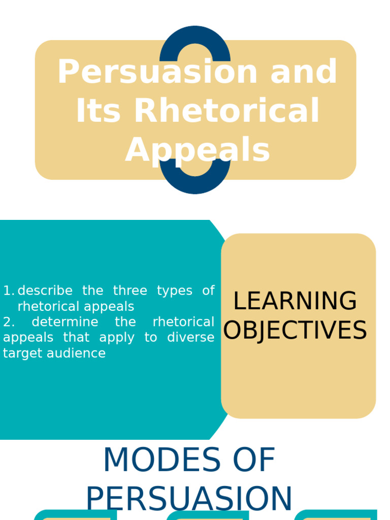 Persuasion and Its Rhetorical Appeals | PDF | Logos | Human Communication