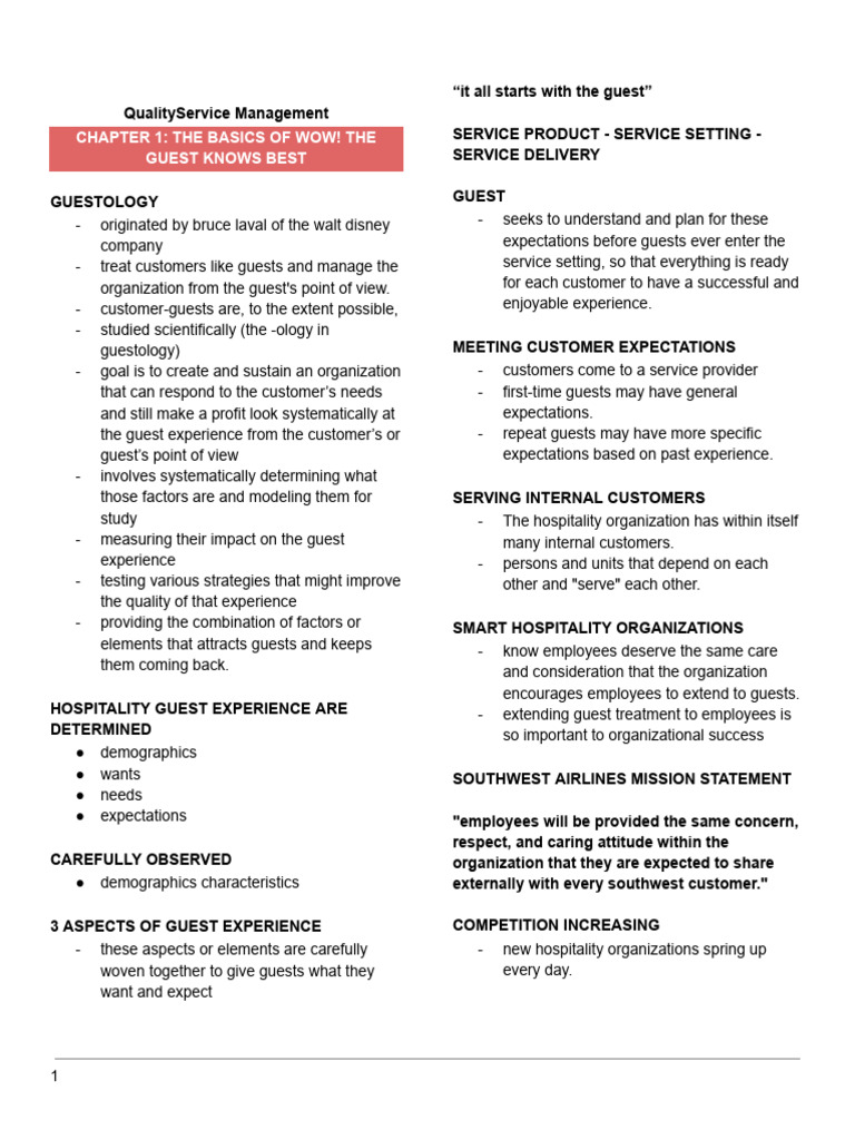 QSM - PRELIMS REVIEWER | PDF | Strategic Management | Experience