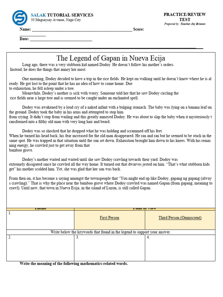 BLICA - ENGLISH 6 PT 2ndQ | PDF | Magma | Volcano