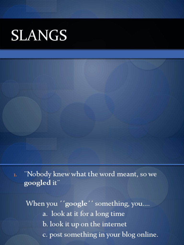 American Slang | PDF