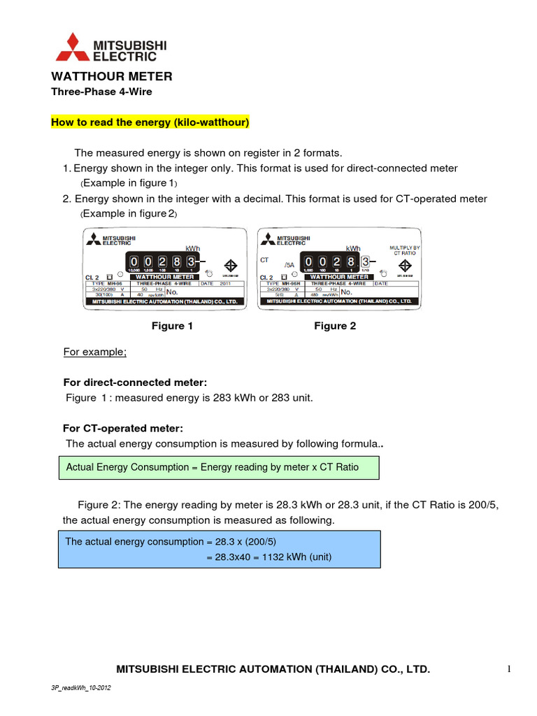 How To Read Energy 3P4W - 6!10!2012 | PDF