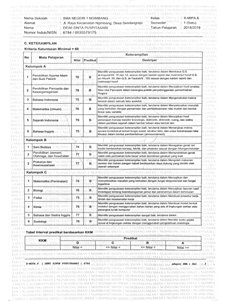 Kelas 10 Sms 1 2 | PDF