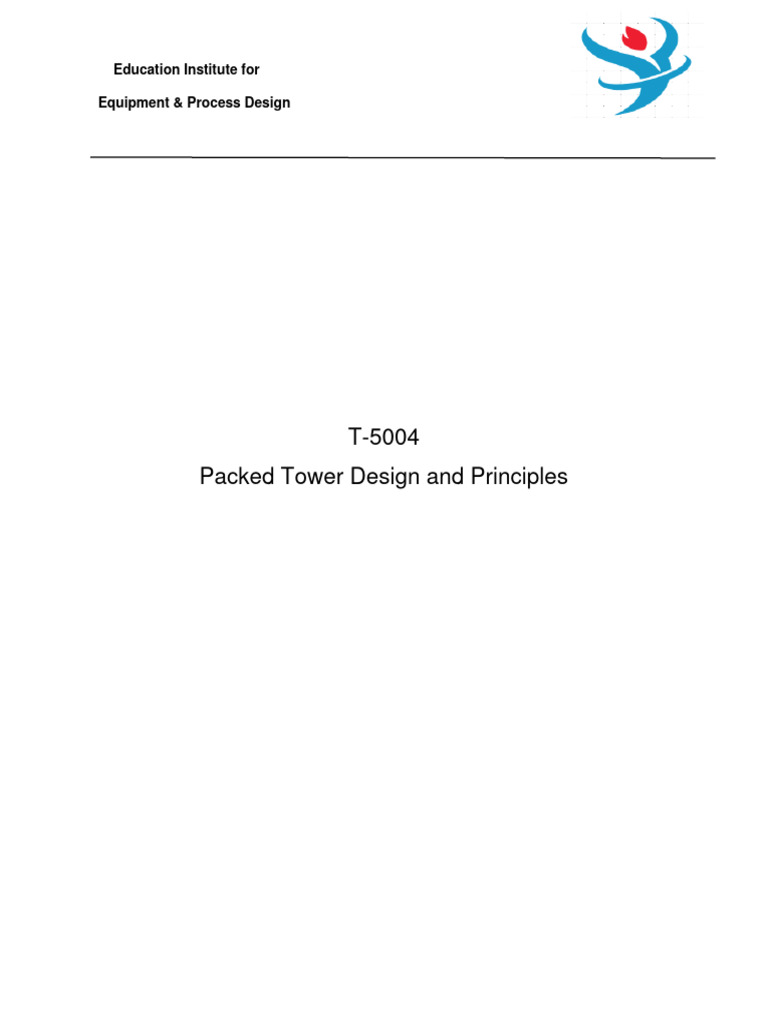 Packed Tower Design | PDF | Liquids | Chemical Engineering