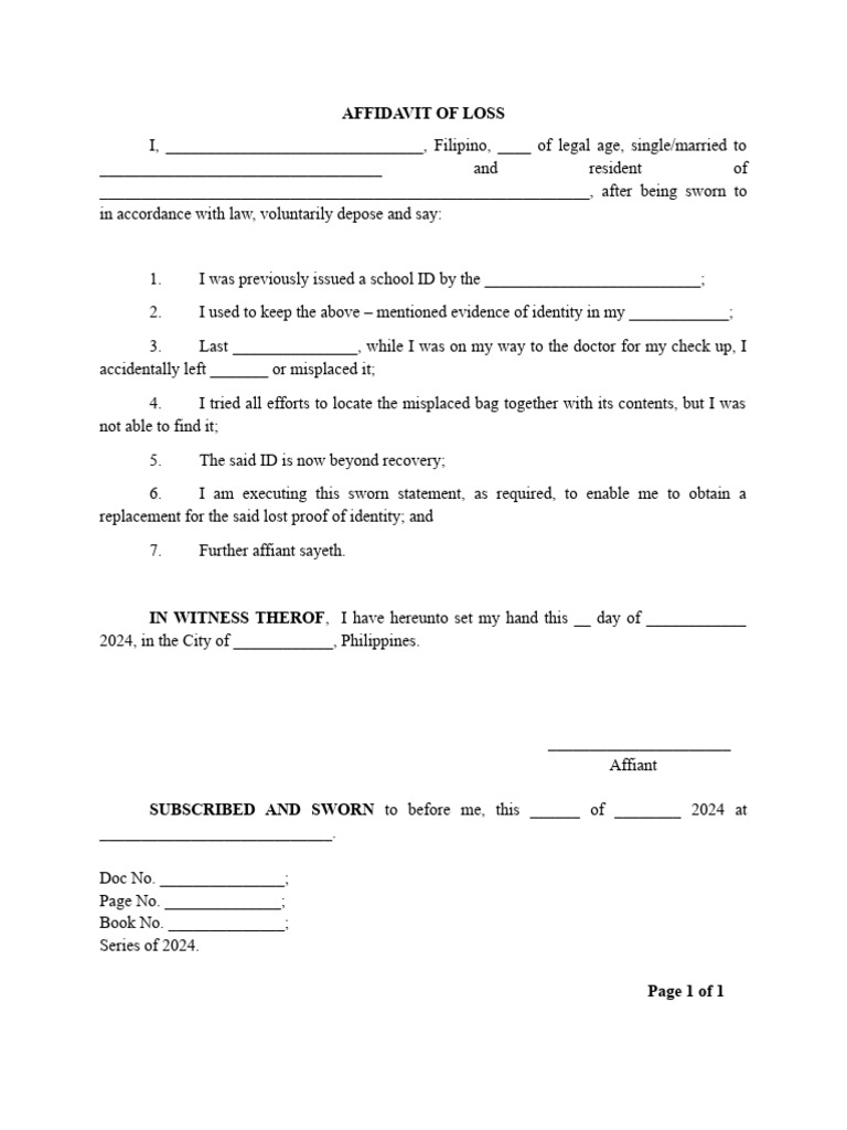 Examples of Affidavits | Download Free PDF | Affidavit | Justice
