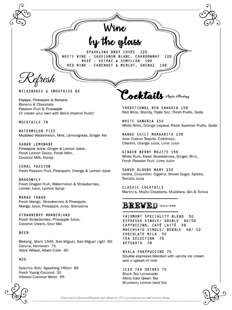 Pool Menu | PDF