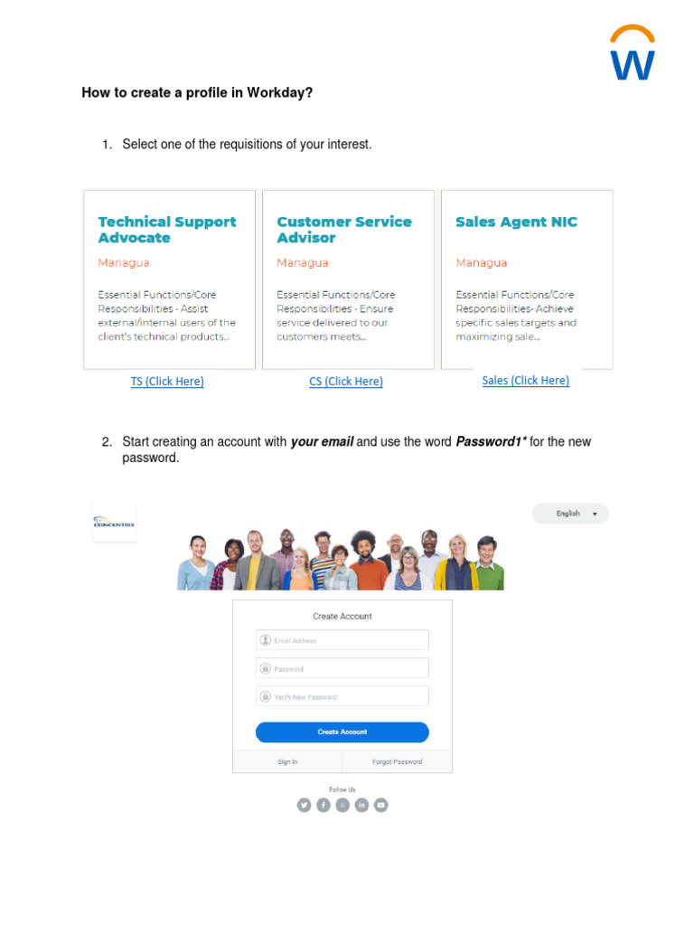 Workday Profile Setup Guide | PDF