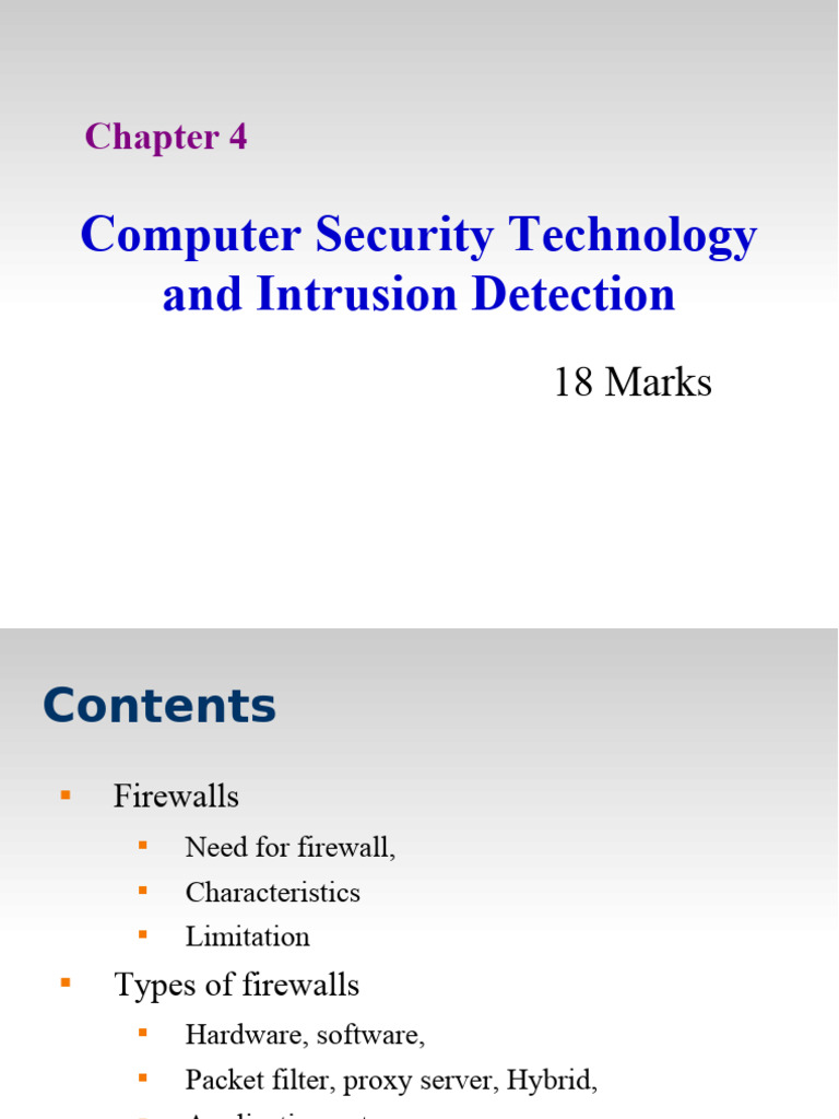Chapter 4.1 Firewall 4.2 Virtual Private Network (VPN) Kerberos Security Topology and DMZ - Pps ...