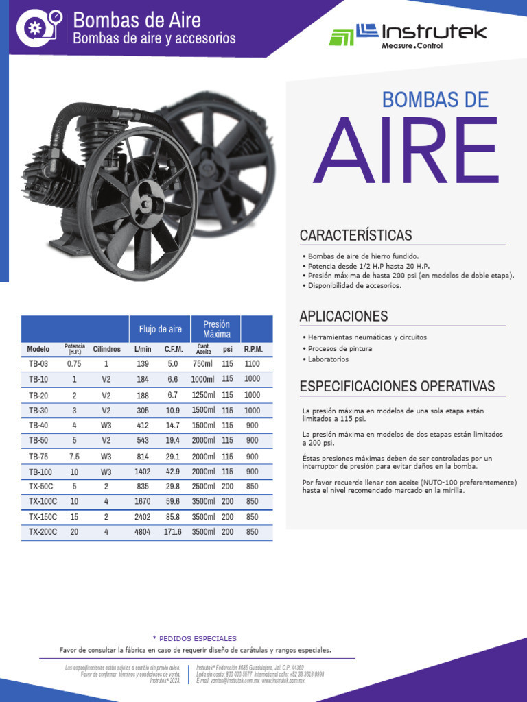 Bombas de Aire Nuevo | PDF | Tecnologías de gas | Hidráulica