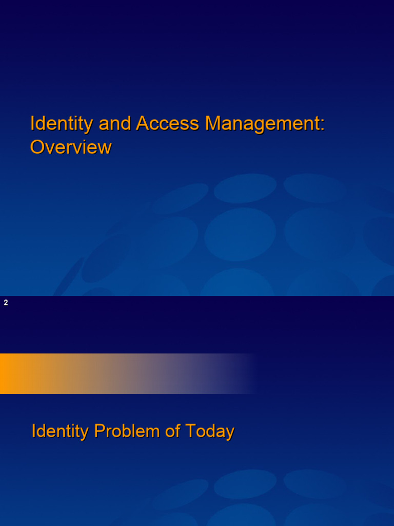 Identity and Access Management | PDF | Outsourcing | Authentication