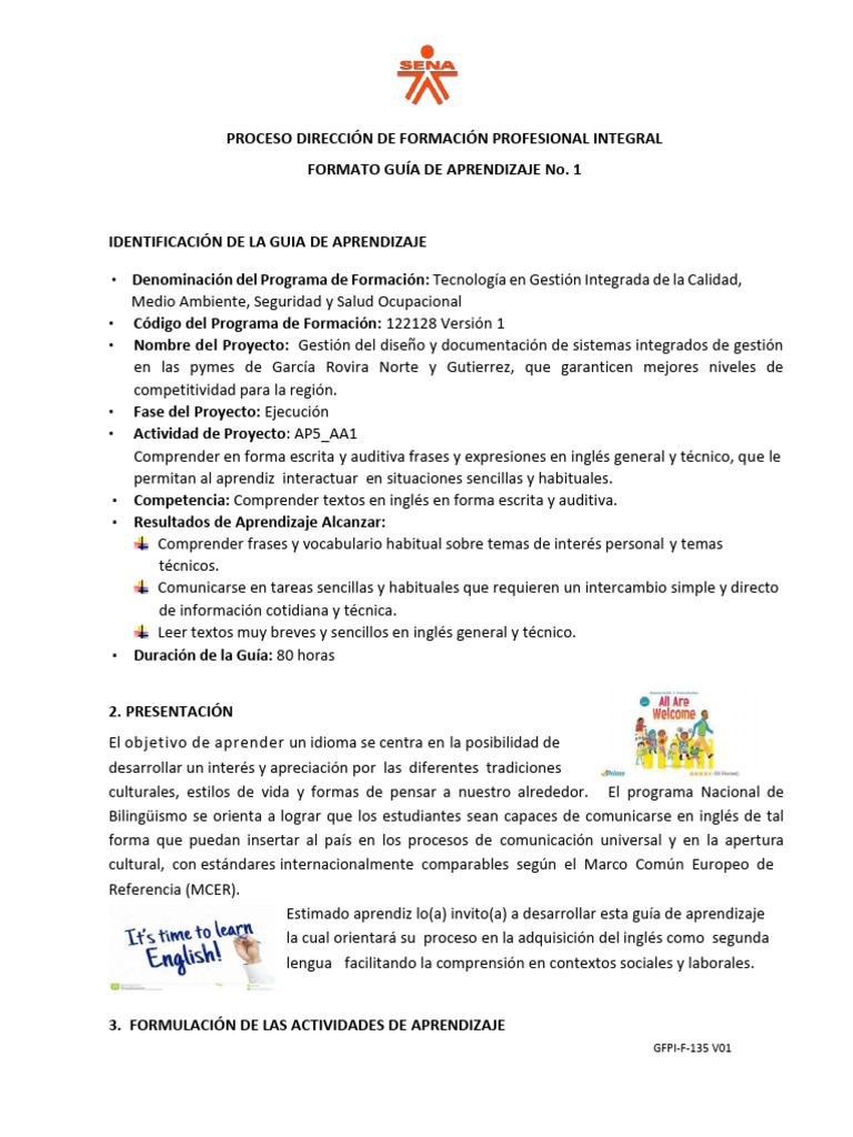 GFPI-F-019 - Guia - de - Aprendizaje 1 | PDF | Aprendizaje