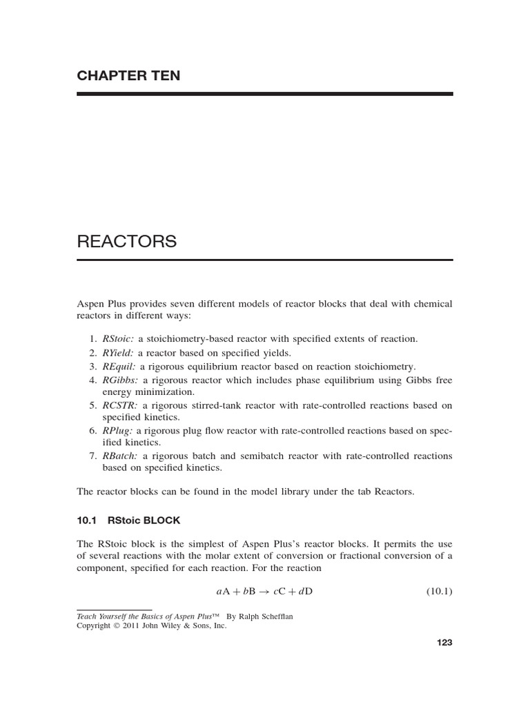 ch10 | PDF | Reaction Rate | Chemical Reactor