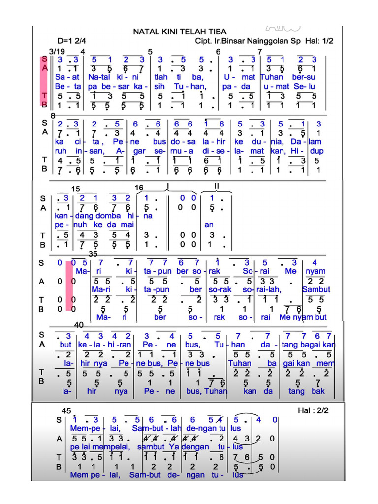 Natal Kini Telah Tiba | PDF