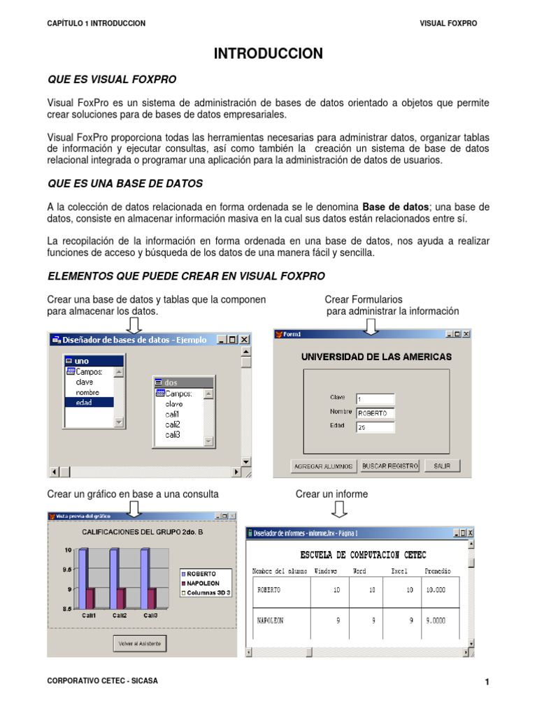 CAPITULO de Foxpro | PDF | Bases de datos | Ingeniería de software