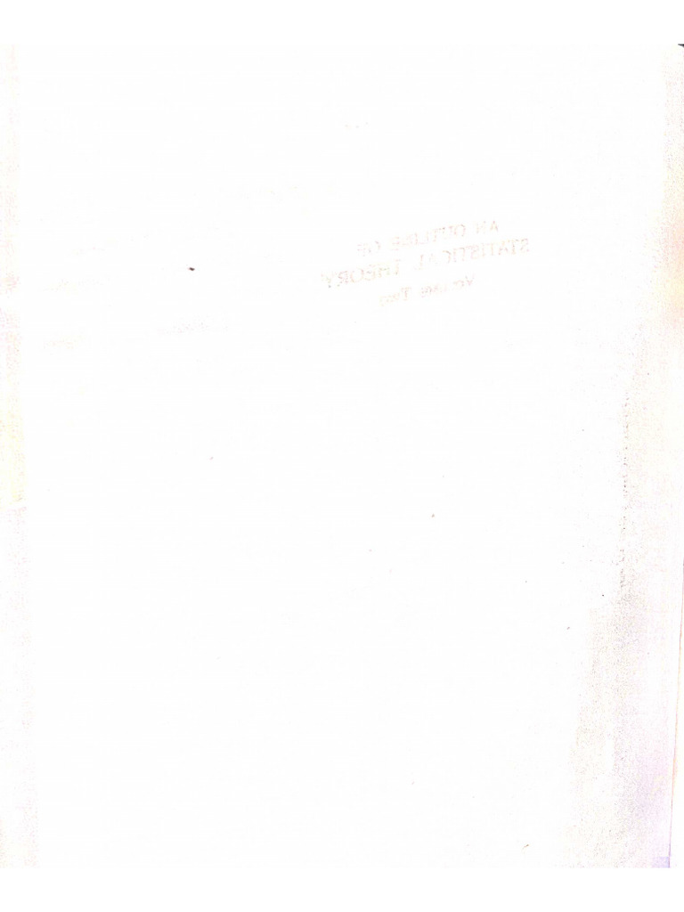 Outline of Statistical Theory-GGDG | PDF