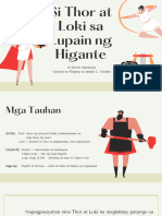 Sina Thor at Loki, Filipino, Script | PDF