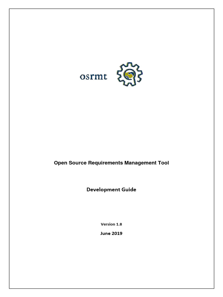 OSRMT Development Guide Ver 1.8 - June 2019 | PDF | Directory ...