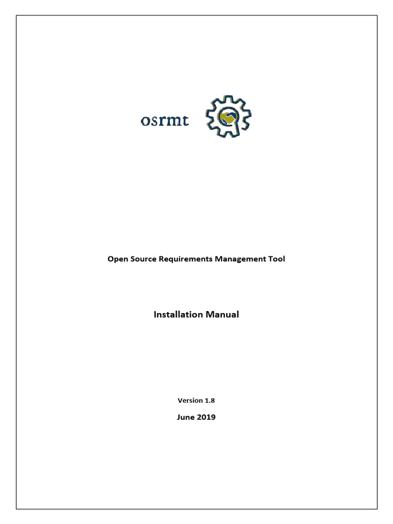 OSRMT Installation Document Ver 1.8 - June 2019 | PDF | Postgre Sql | Databases