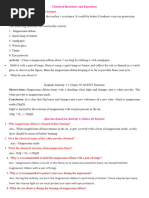 Class 10 Science Activity Solutions | PDF | Chlorine | Magnesium