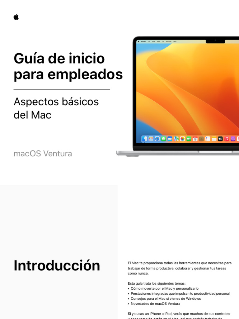 Guía de inicio para nuevos usuarios de Mac | PDF | Mac OS | Apple Inc.