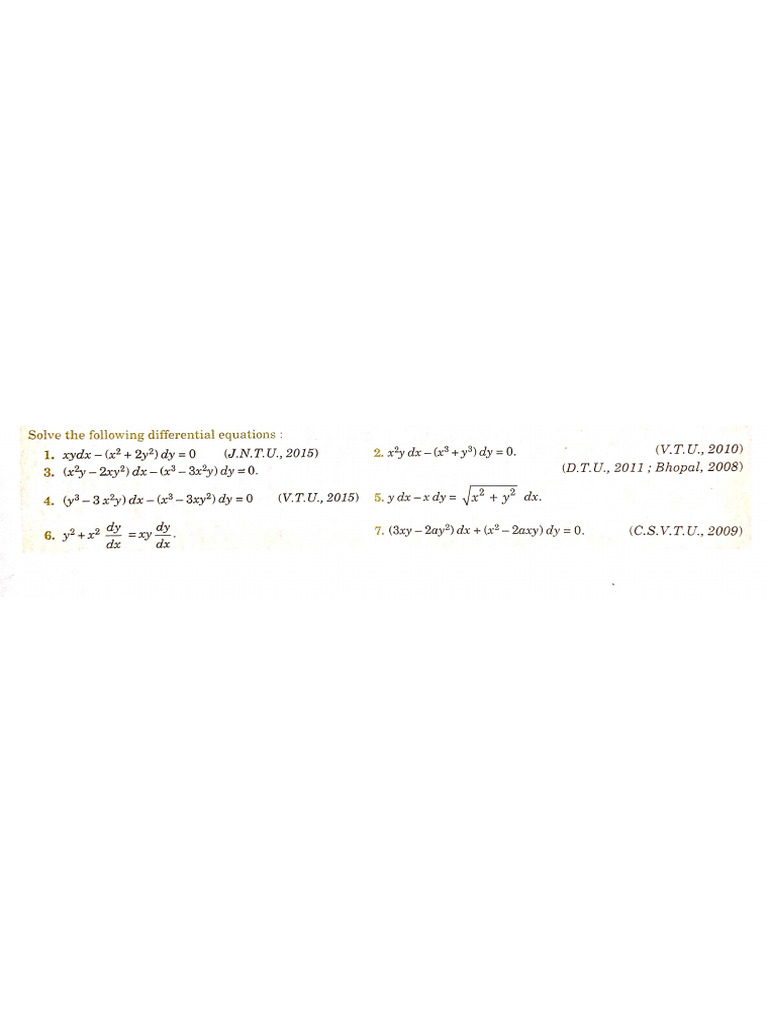 Homogeneous Equations | PDF