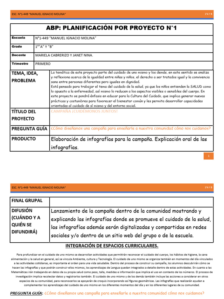 ABP 1° Primer Grado 2021 | Descargar gratis PDF | Aprendizaje | Información