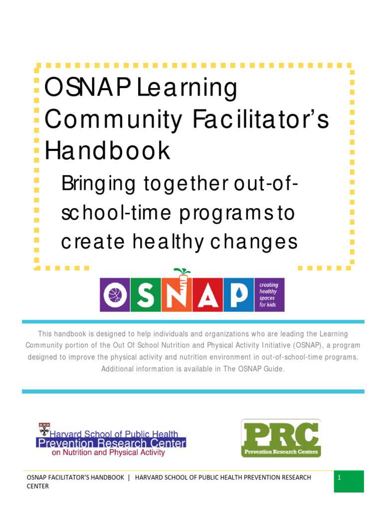 OSNAP-Facilitators Handbook | PDF | Microsoft Power Point | Learning