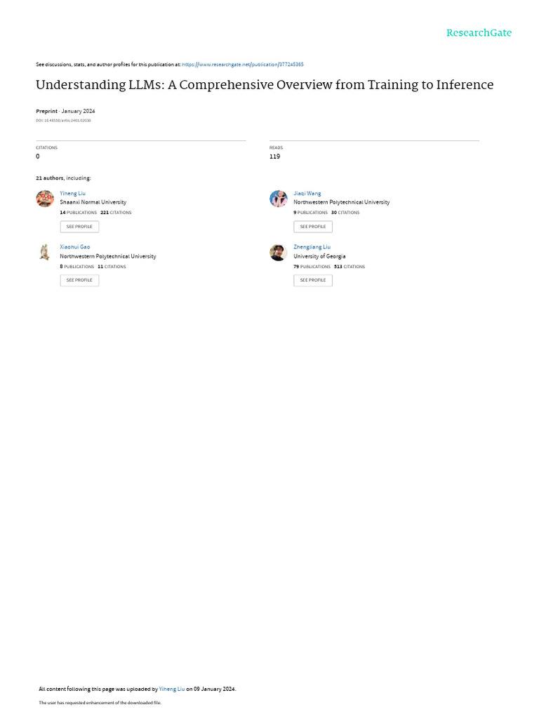 Overview of Training LLMs | PDF | Computational Neuroscience | Artificial Intelligence