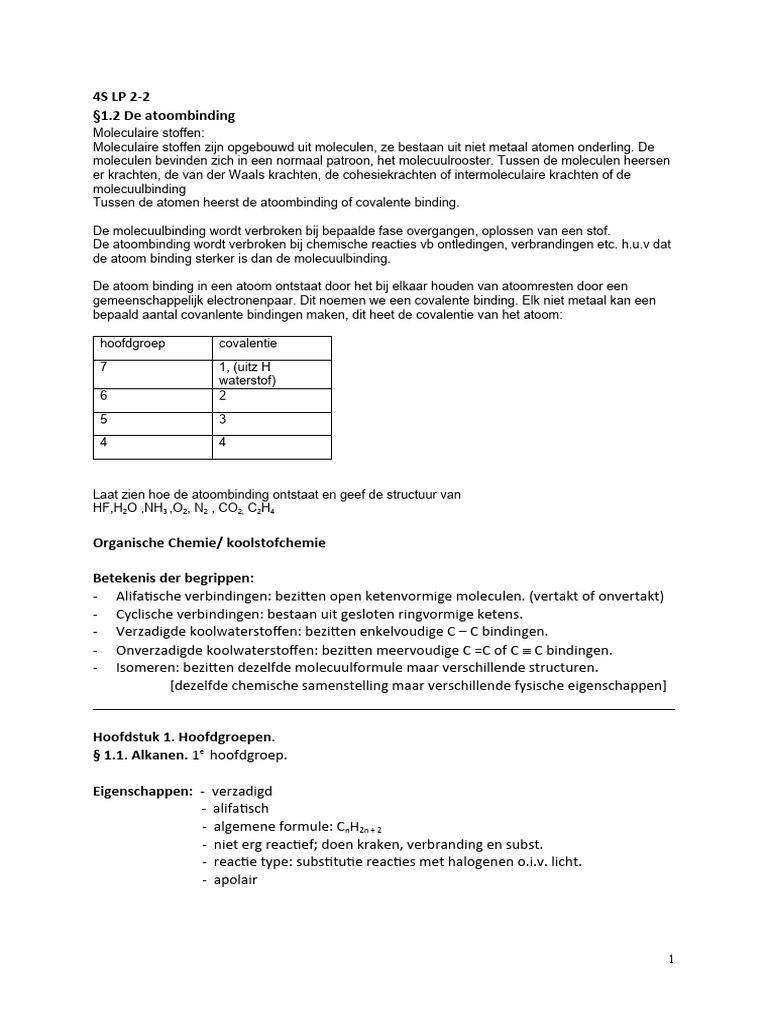 4S LP 2-2 1.2 de Atoombinding | PDF