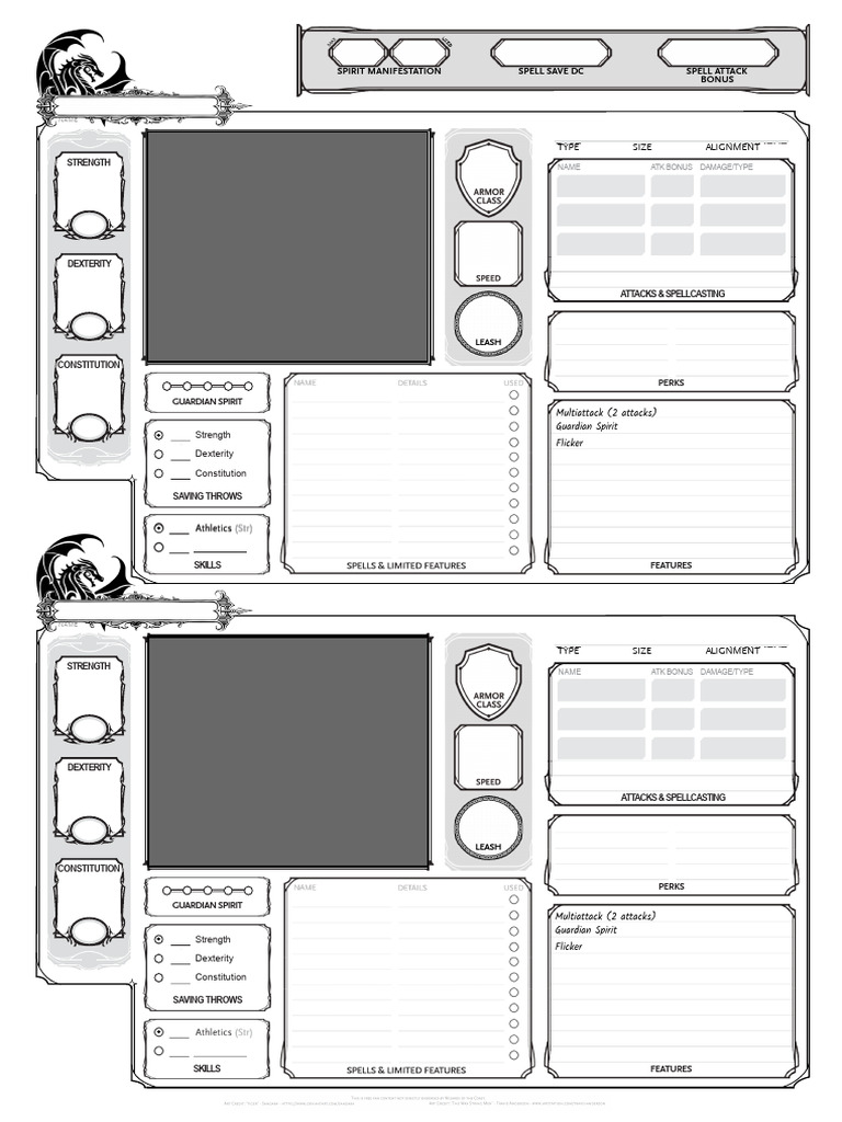 D&D Character Sheet Template | PDF | Gaming | Cognitive Science