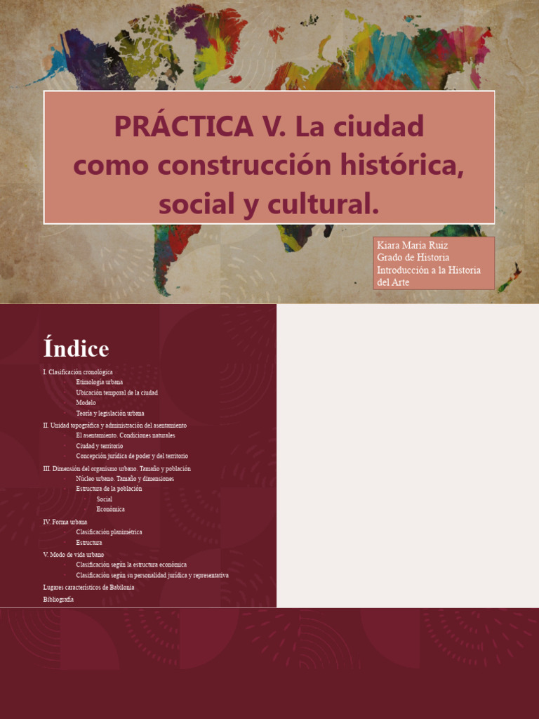 Presentación Práctica V - RUÍZ, Kiara María | PDF | Mesopotamia