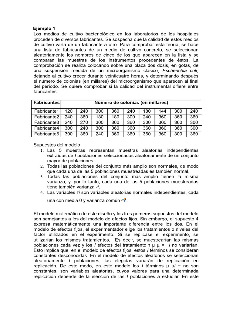 Ejercicios Tema3 | PDF | Análisis de variación | Diferencia